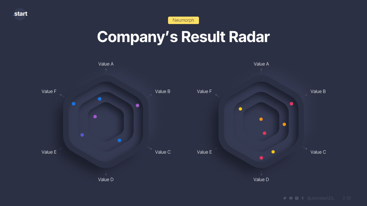 Start Neumorph Google Slides Template, Presentation Templates ...
