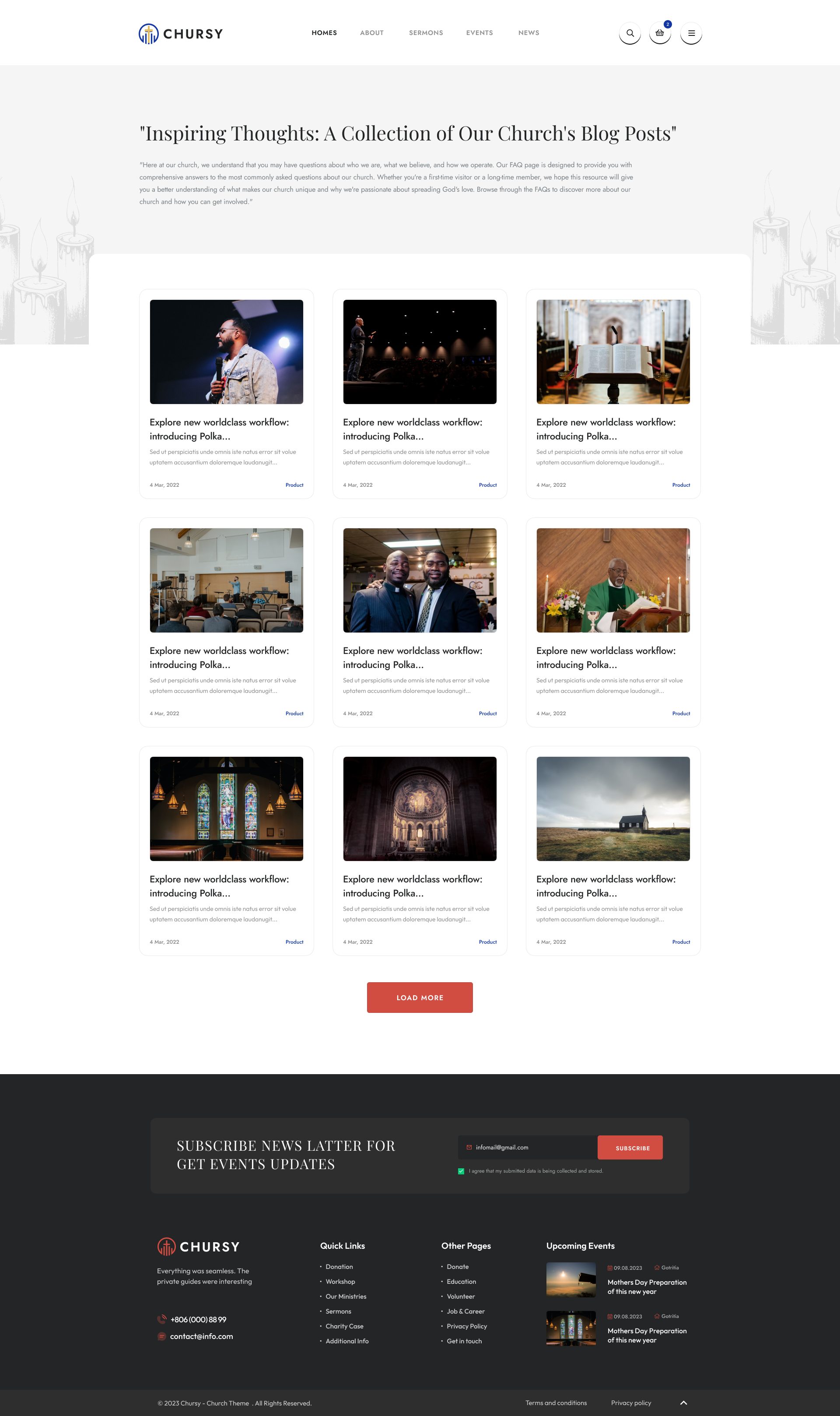 Chursy - Church Religious Figma Template by ovatheme | ThemeForest