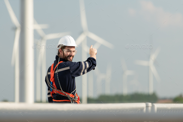 Engineer at Natural Energy Wind Turbine site with a mission to climb up ...