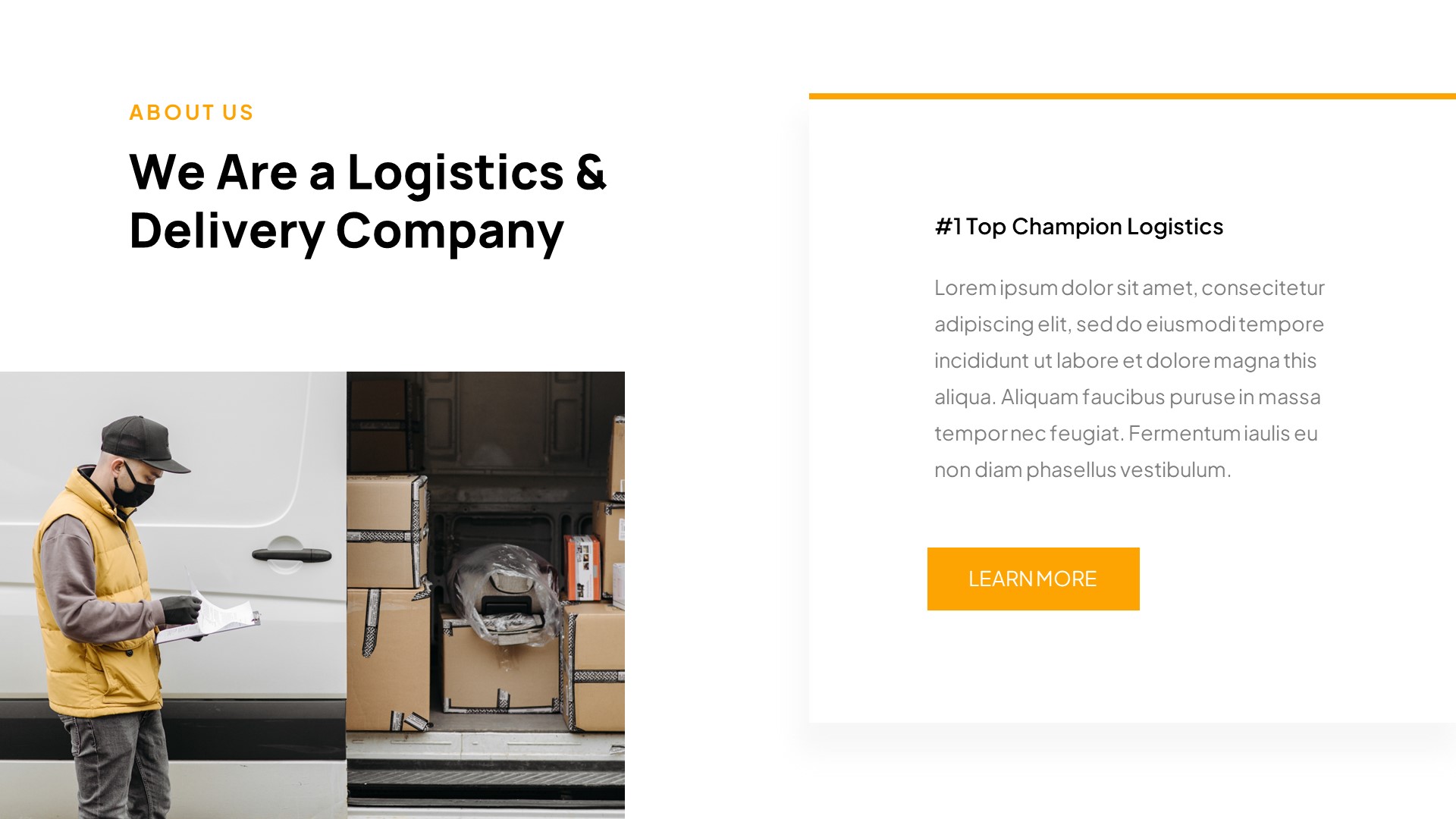 Logipack - Logistics & Shipping PowerPoint Template, Presentation Templates