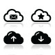 Cloud Vector Icons Set for Web, Vectors | GraphicRiver