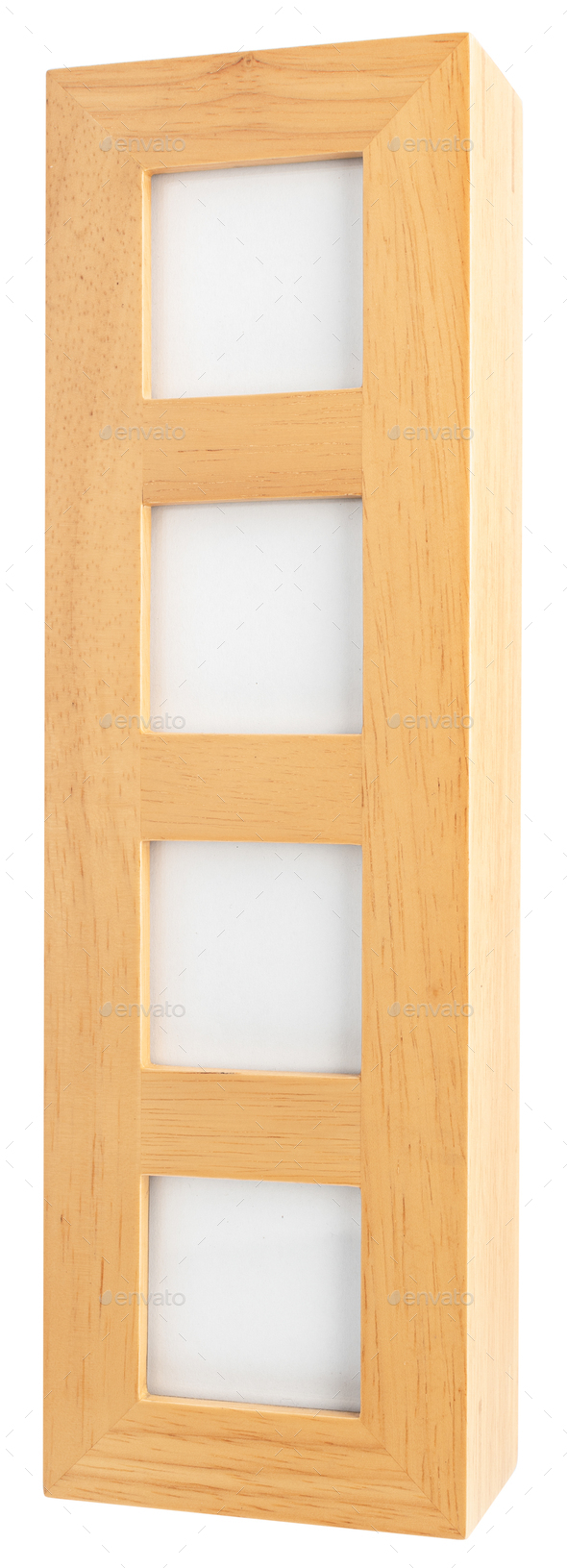 Four slot photo frame with blank spaces for pictures or text isolated ...