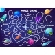 Space Labyrinth Maze Find Astronaut Rocket Earth, Vectors | GraphicRiver