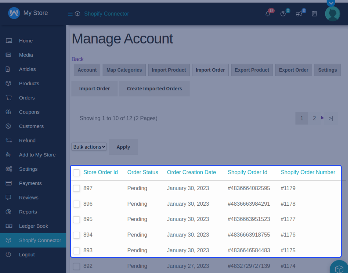 WooCommerce WCFM Marketplace Shopify Connector by webkul | CodeCanyon