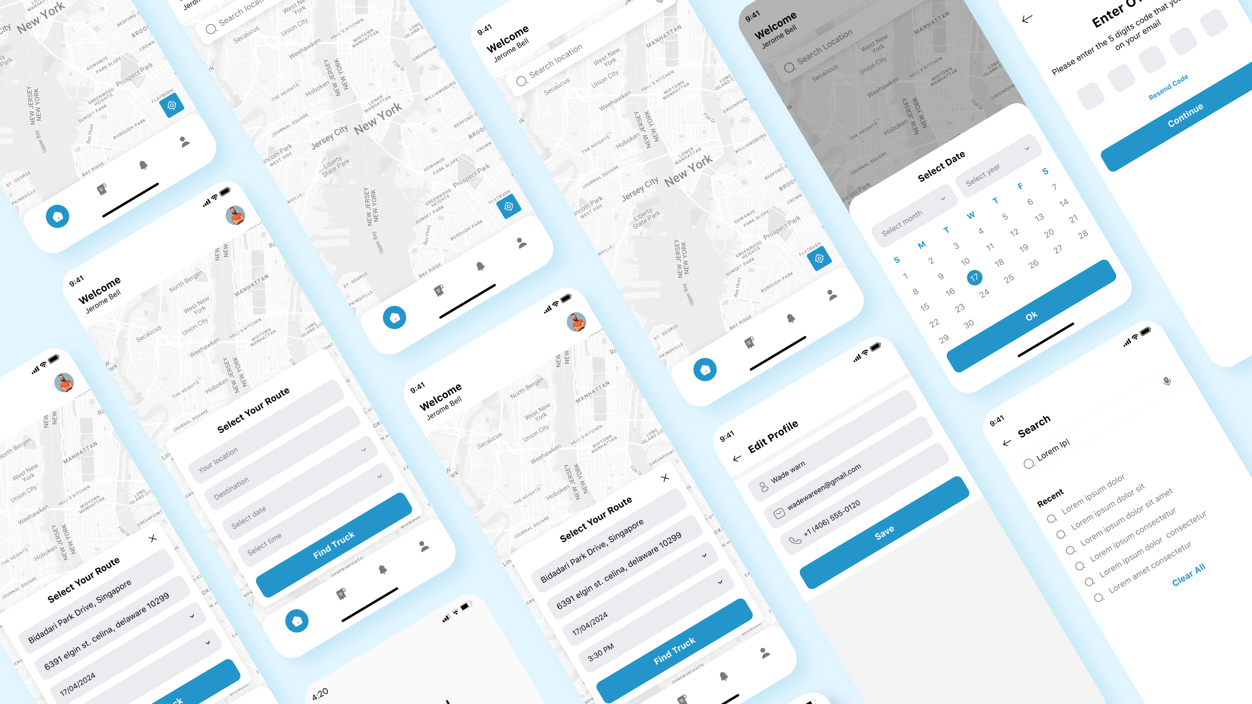 Freight - Book Online Truck, Load Flutter 3.x (Android, iOS) UI ...