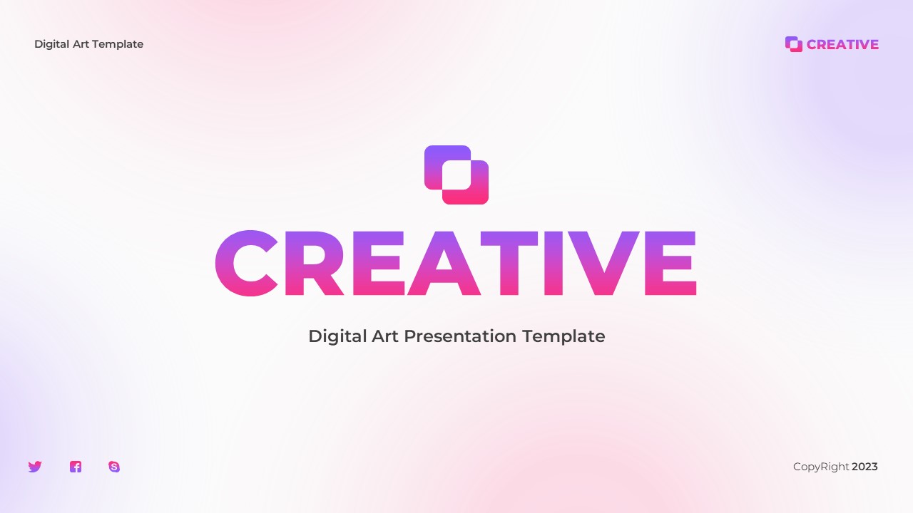 Creative Digital Art Powerpoint Template, Presentation Templates ...