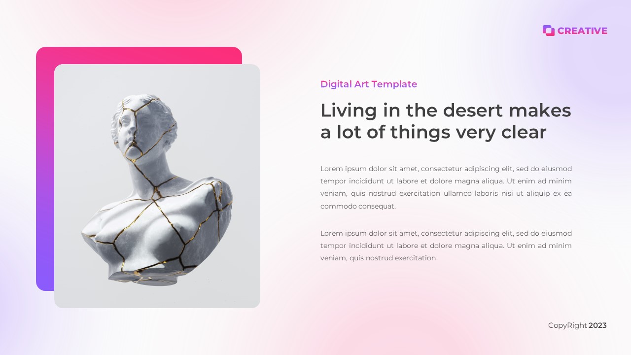 Creative Digital Art Powerpoint Template, Presentation Templates ...