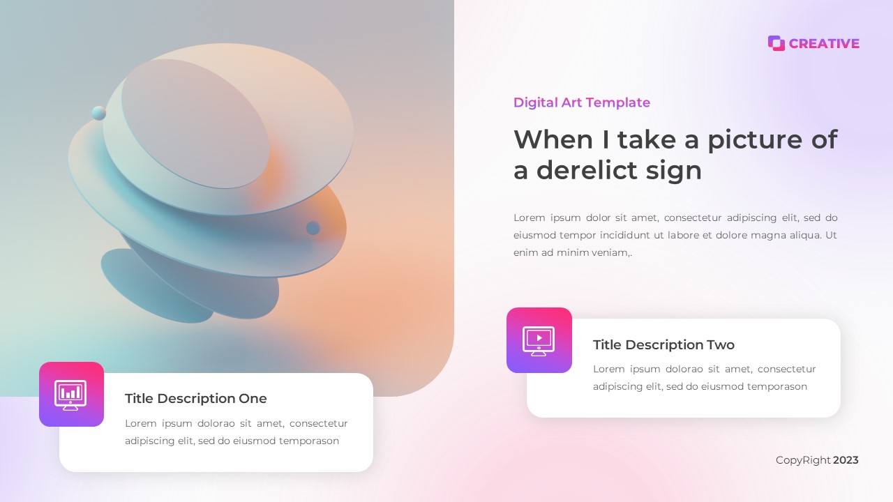 Creative Digital Art Powerpoint Template, Presentation Templates ...