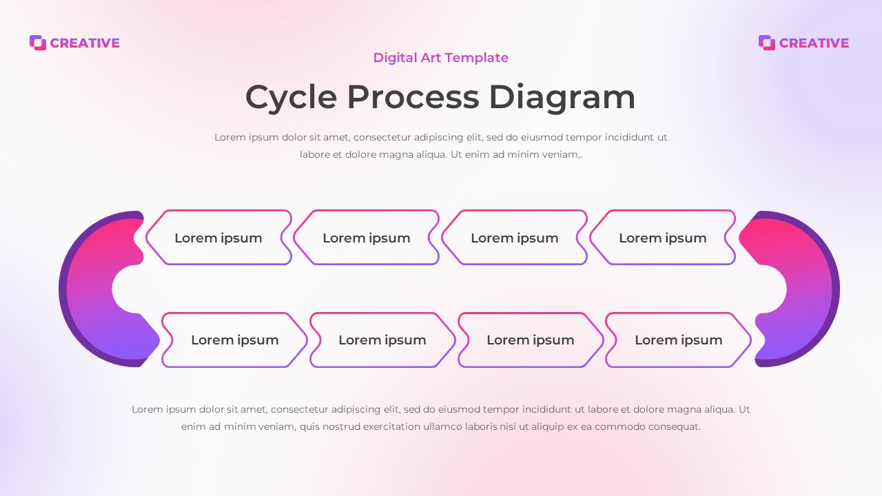 Creative Digital Art Google Slides Template, Presentation Templates