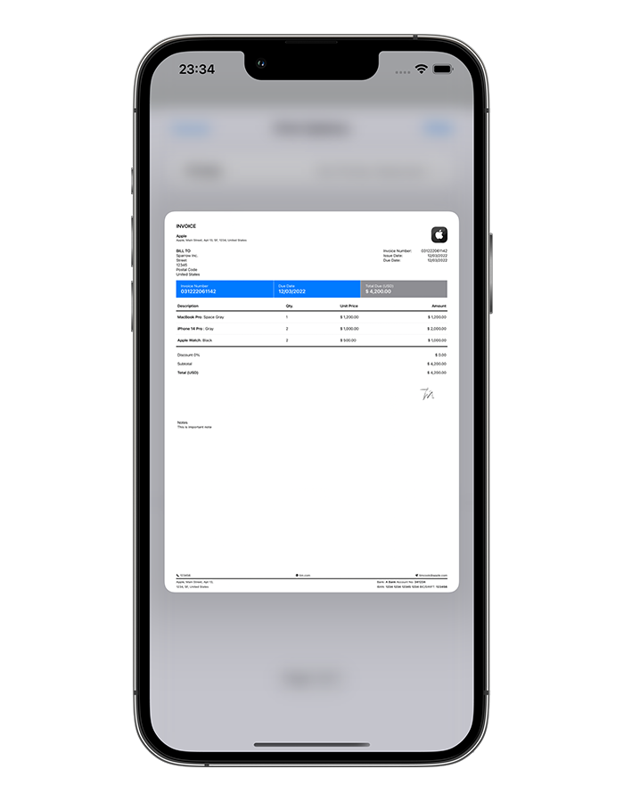 Pro Invoice Maker - SwiftUI iOS Full Application by pavlistudio | CodeCanyon