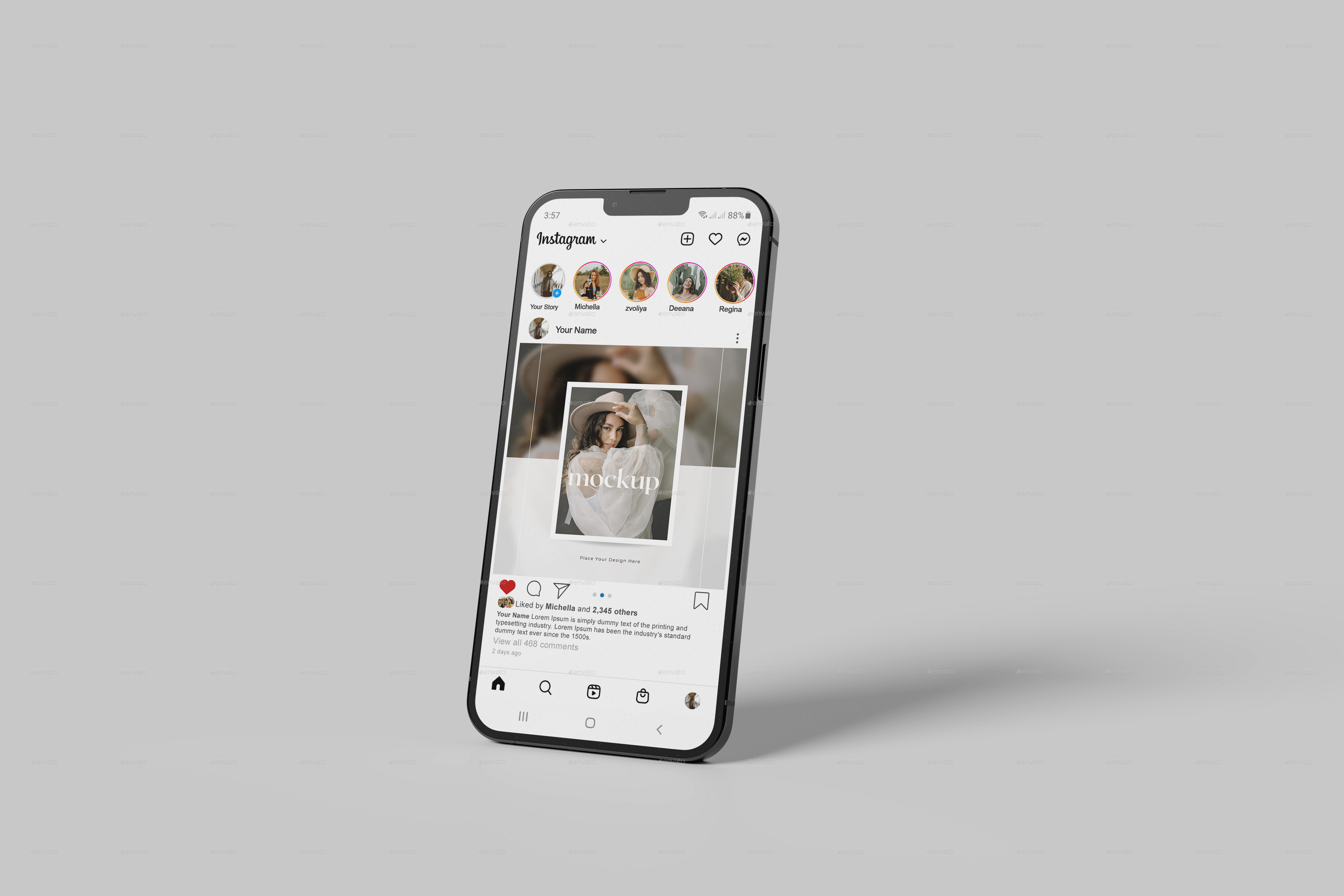 Instagram Post Mockup, Graphics | GraphicRiver