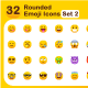 Rounded Emoji Icons Set2, Icons | GraphicRiver
