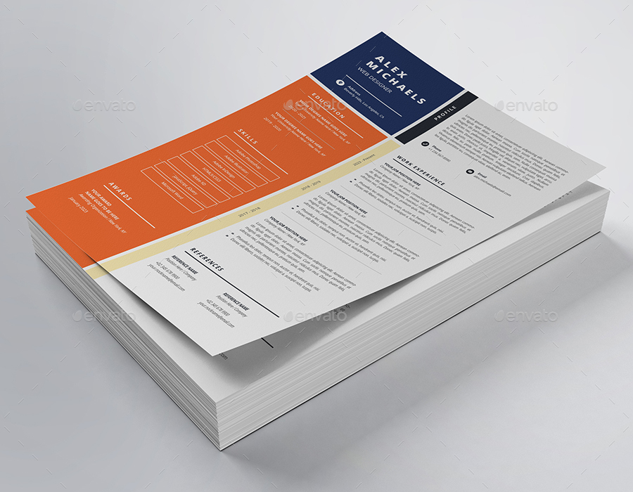 Modern Resume/CV, Print Templates | GraphicRiver