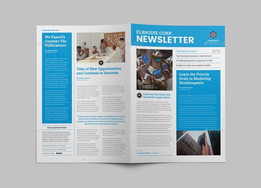 Corporate Newsletter 04, Print Templates | GraphicRiver