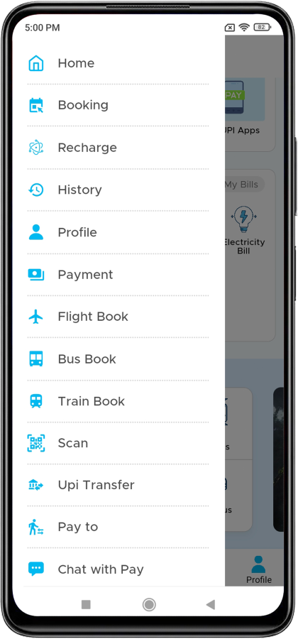 Super App - Ticket Booking | Bill Pay | Recharge | Payment Transfer | Online Payment React ...