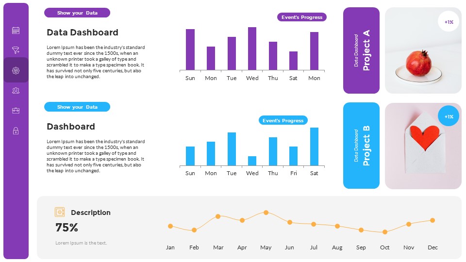 Funnel Dashboards PowerPoint Presentation Template, Presentation Templates