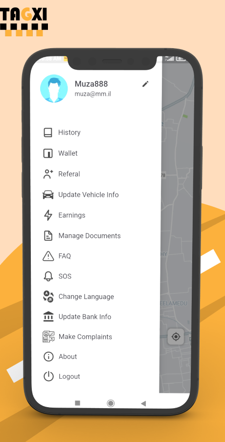 Tagxi - Flutter Complete Taxi Booking Solution by DilipMobility ...