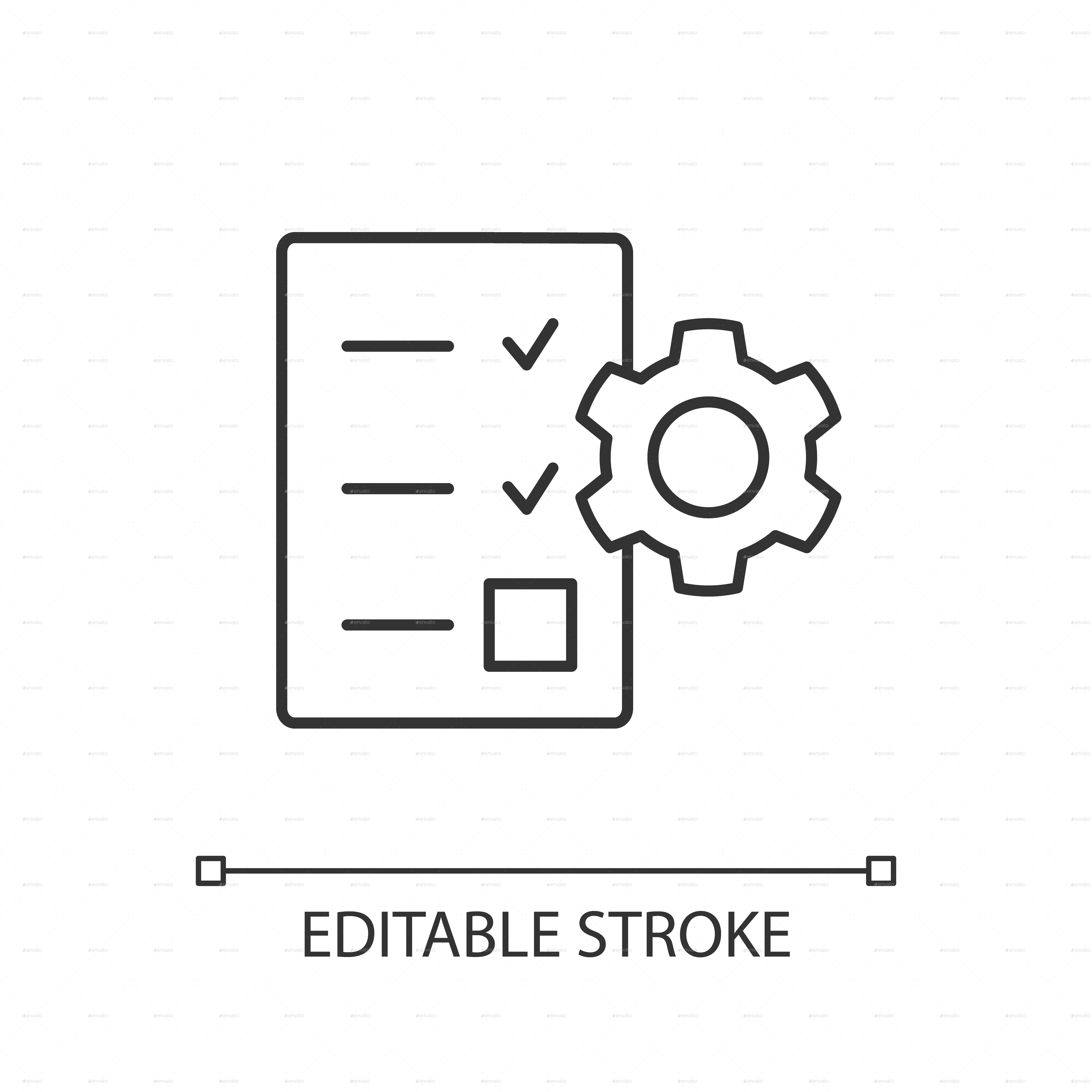 Release Management Linear Big Icons Set, Icons | GraphicRiver