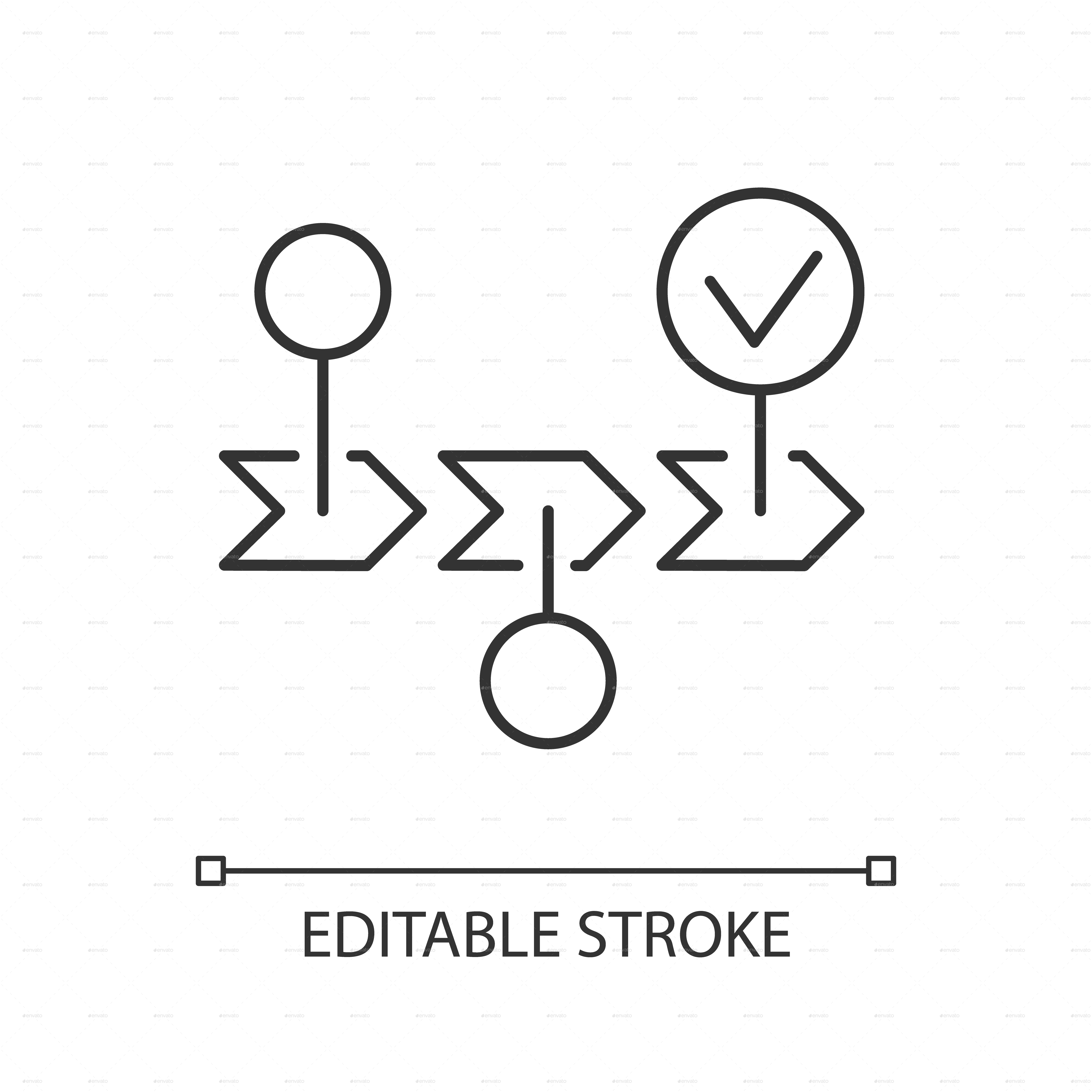 Release Management Linear Big Icons Set, Icons | GraphicRiver