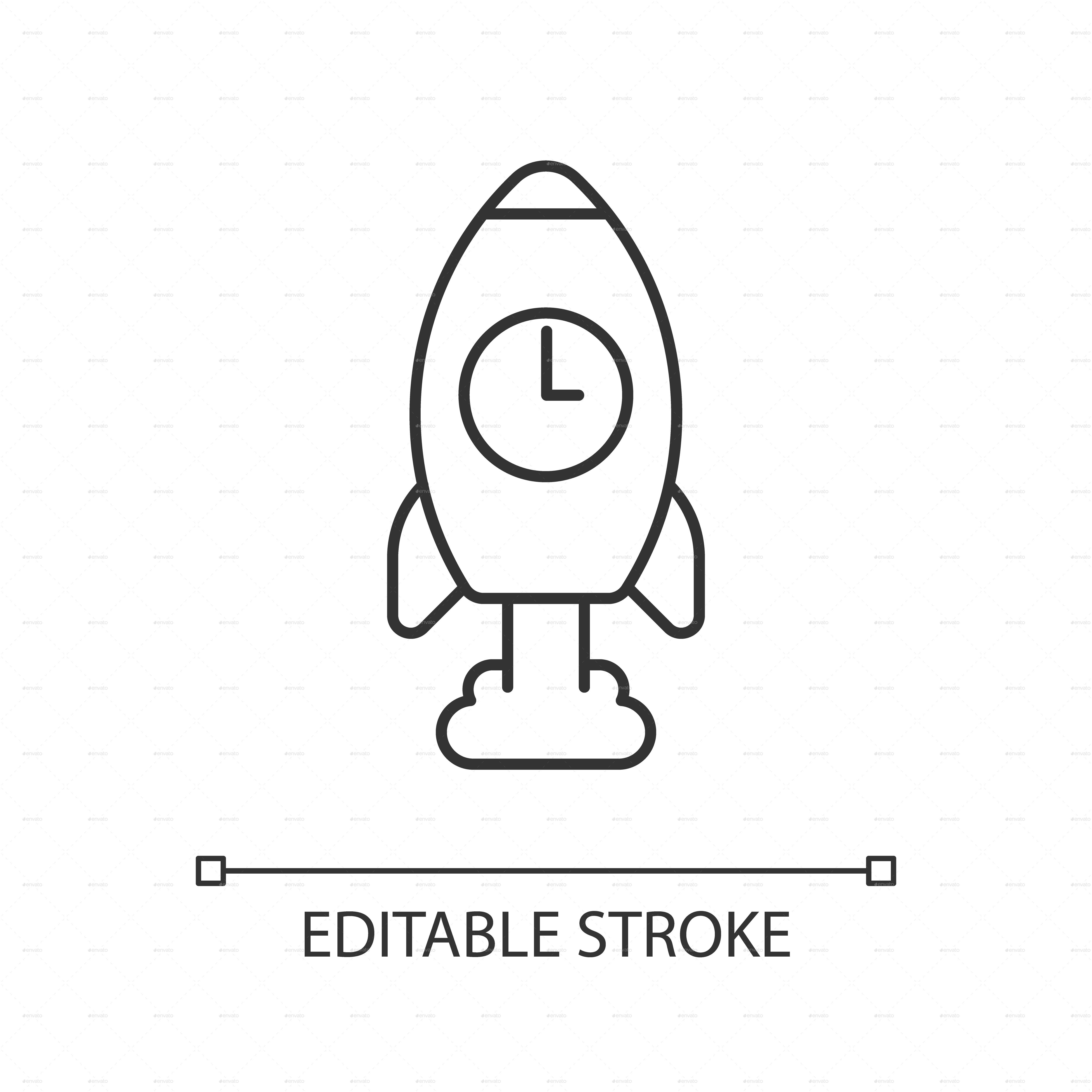 Release Management Linear Big Icons Set, Icons | GraphicRiver