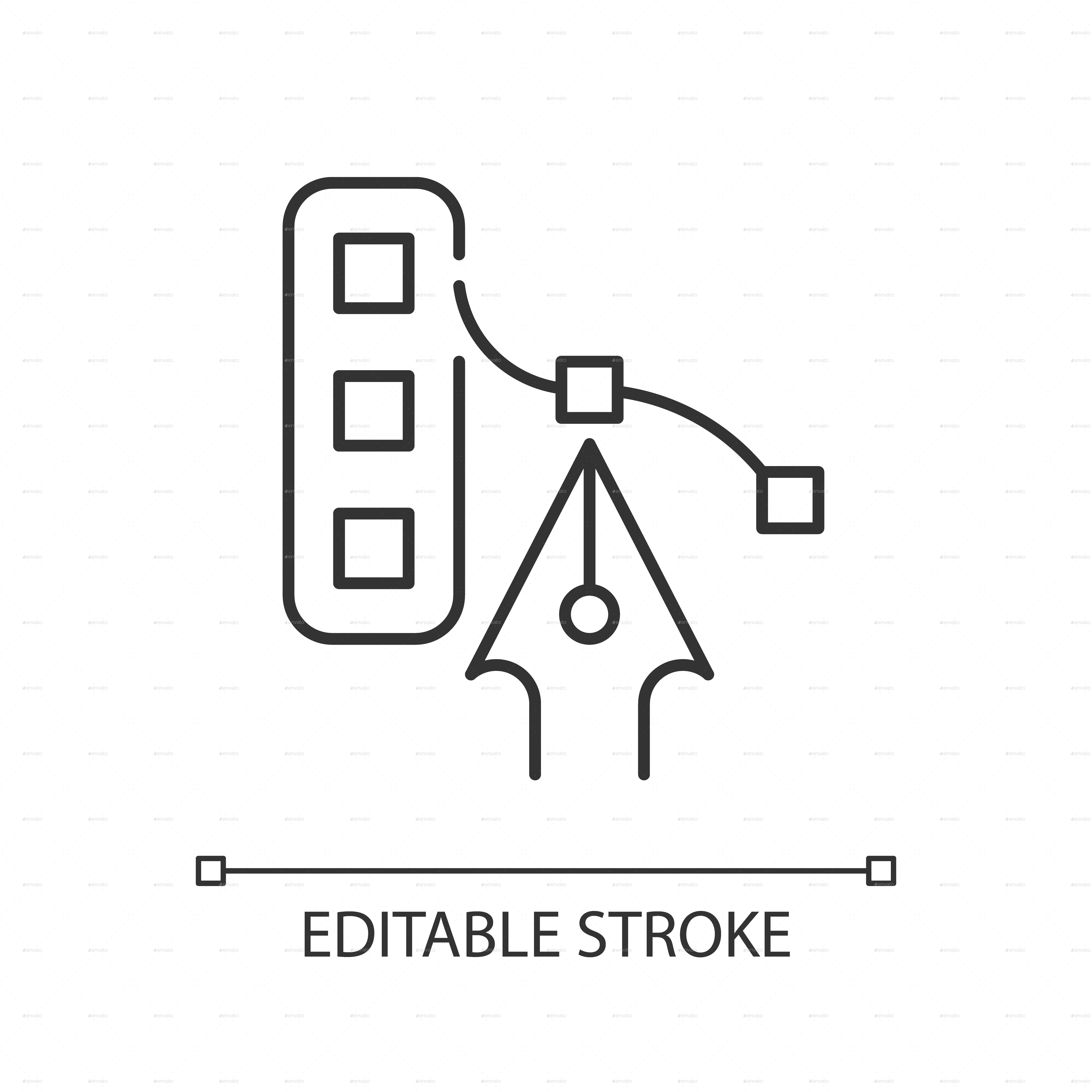 Release Management Linear Big Icons Set, Icons | GraphicRiver