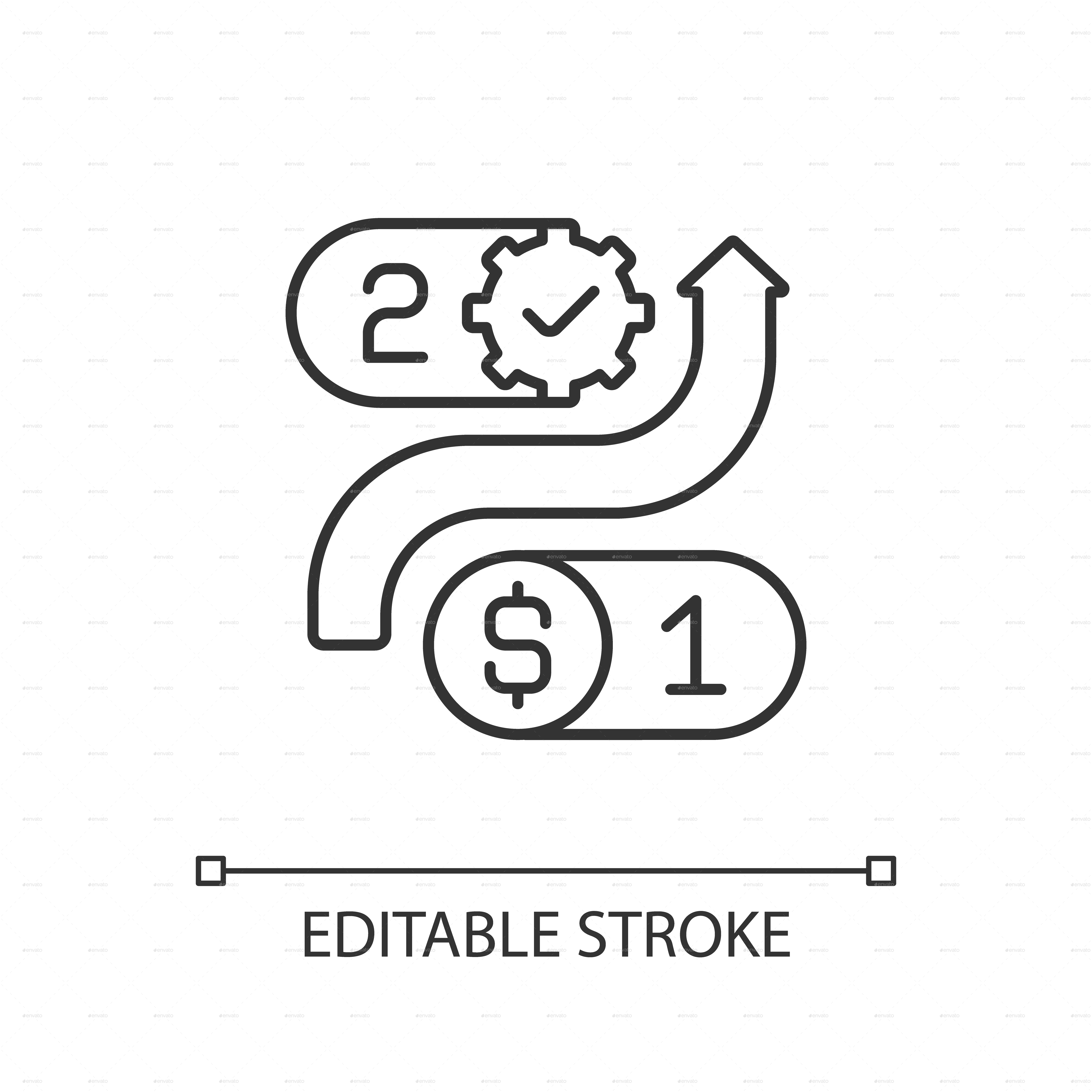 Release Management Linear Big Icons Set, Icons | GraphicRiver