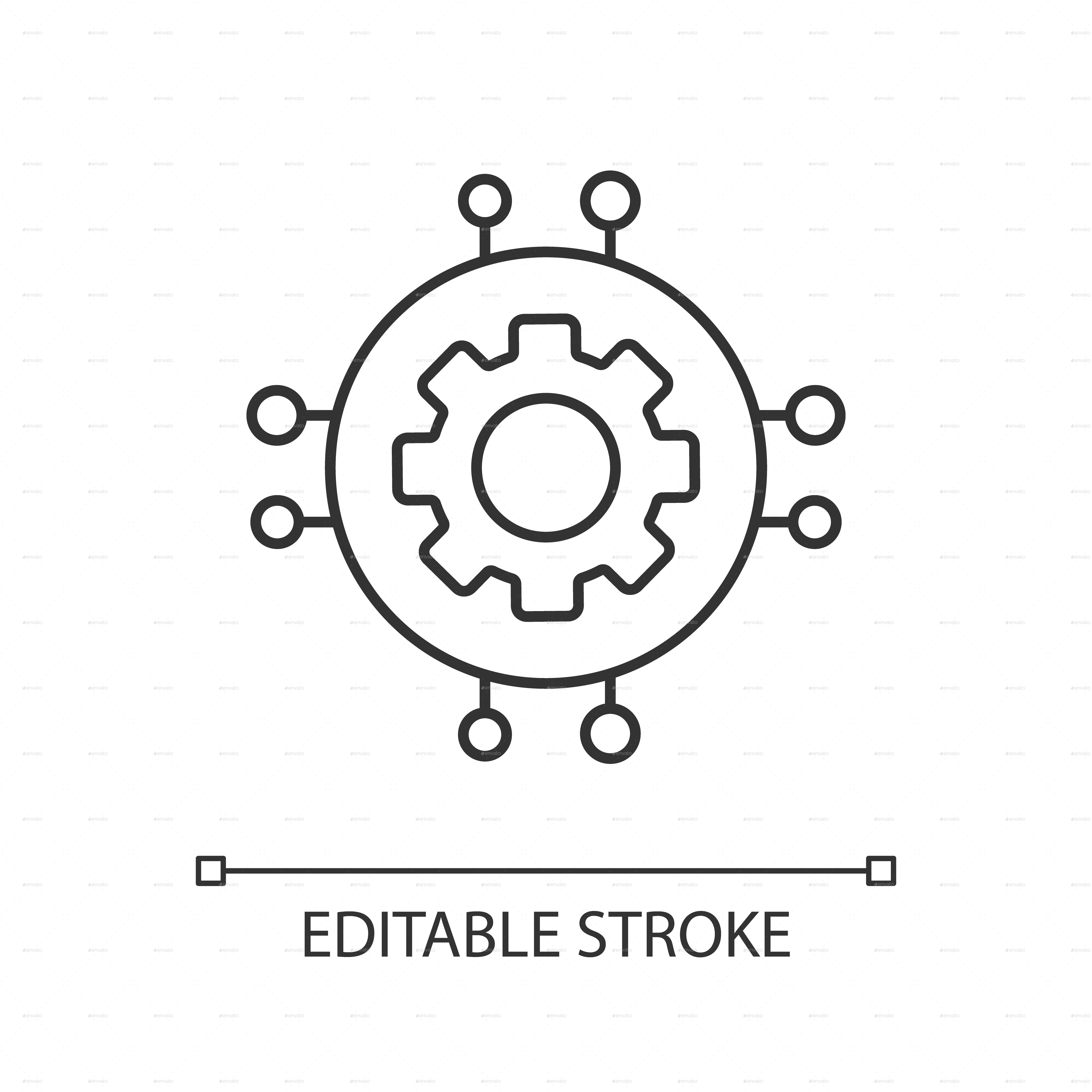 Release Management Linear Big Icons Set, Icons | GraphicRiver