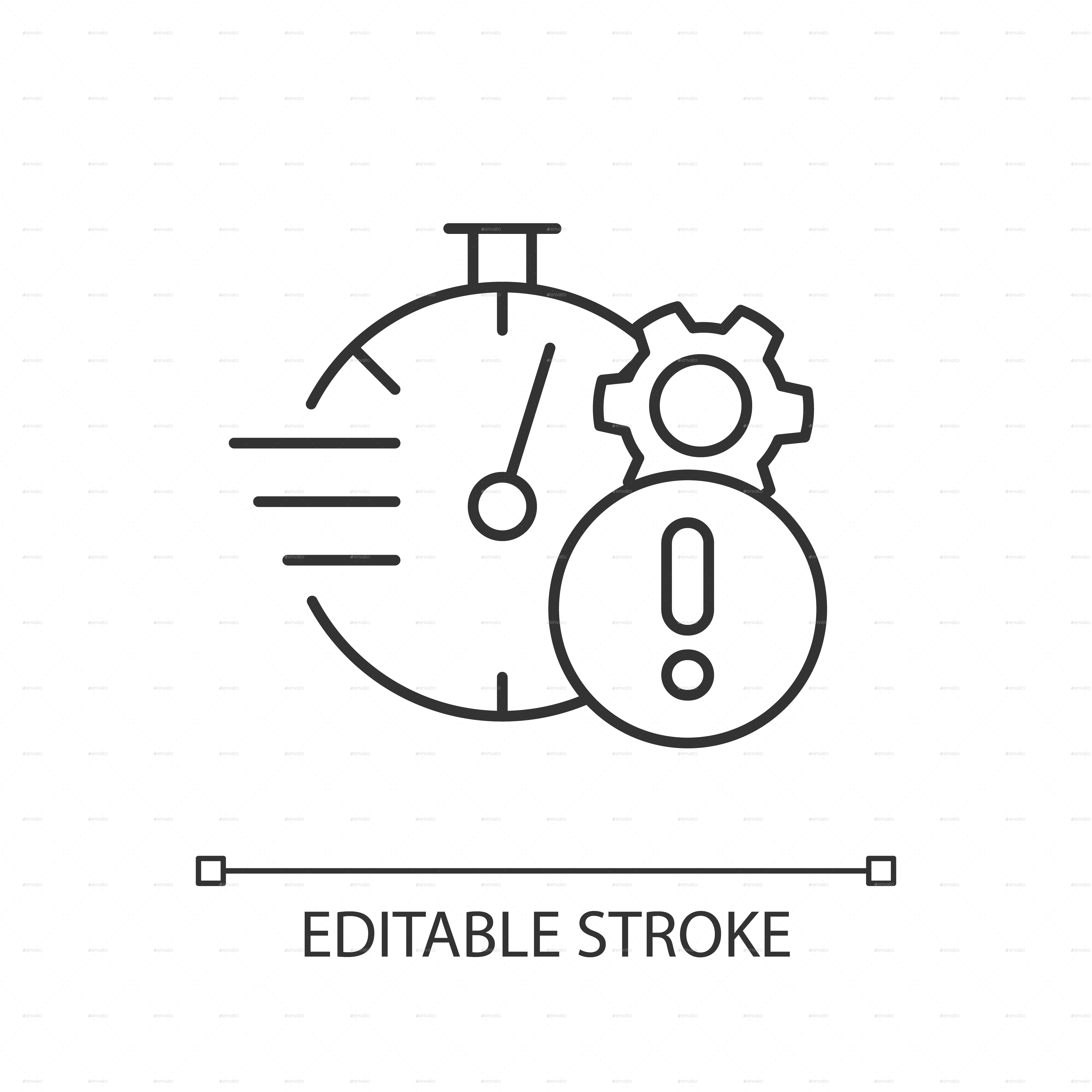 Release Management Linear Big Icons Set, Icons | GraphicRiver