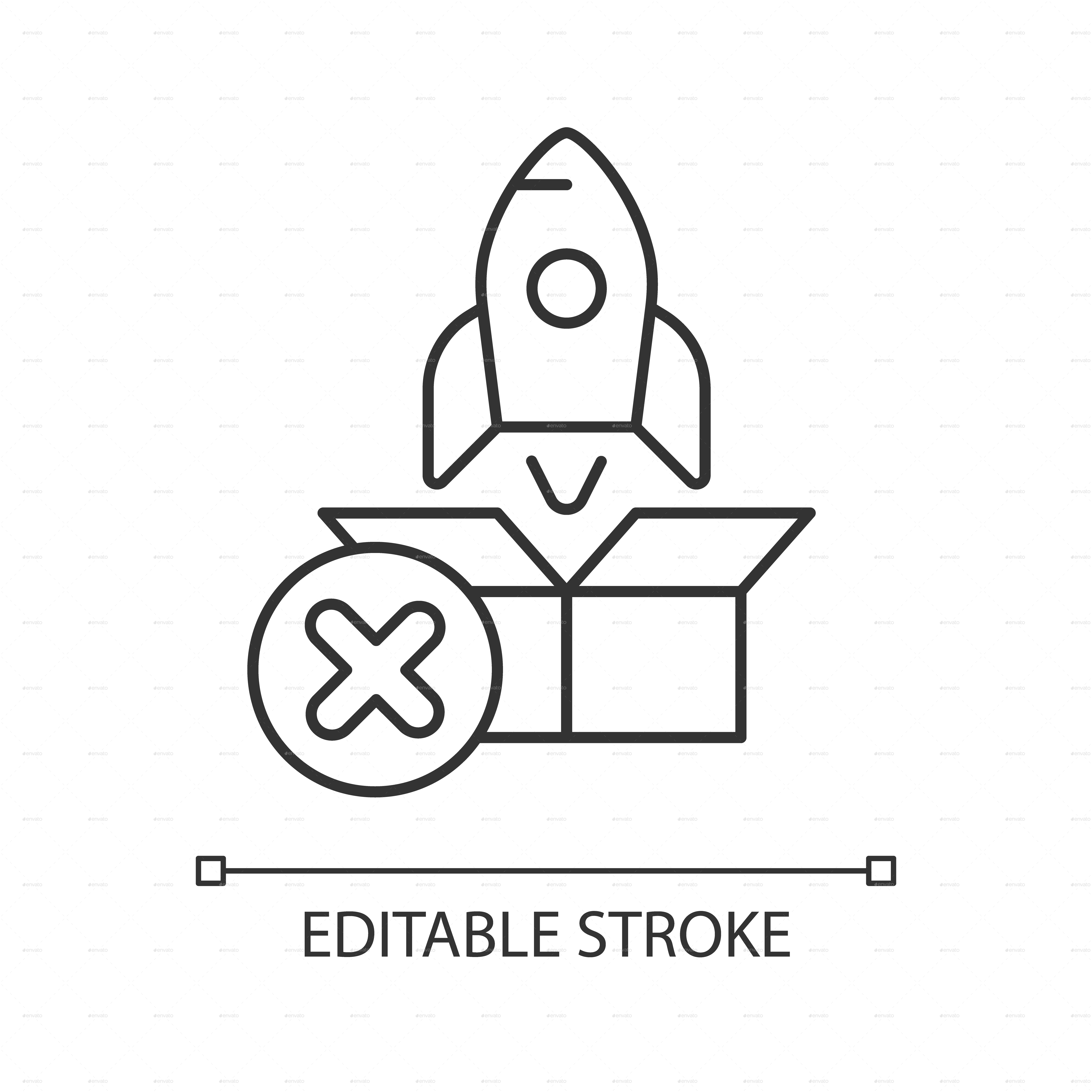 Release Management Linear Big Icons Set, Icons | GraphicRiver