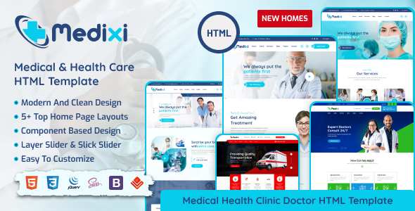 Medixi - Health & Medical HTML Template | themeforest