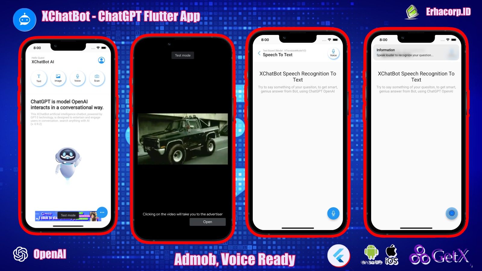 XChatBot ChatGPT AI GPT-4 OpenAI Full Flutter App | MultiPayments | Admin Panel | Admob | GetX ...