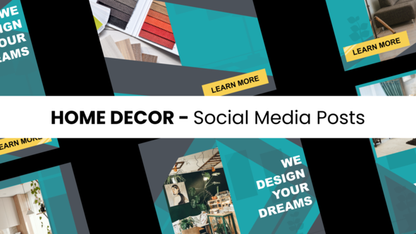 Home Decor - Social Media Posts, After Effects Project Files | VideoHive