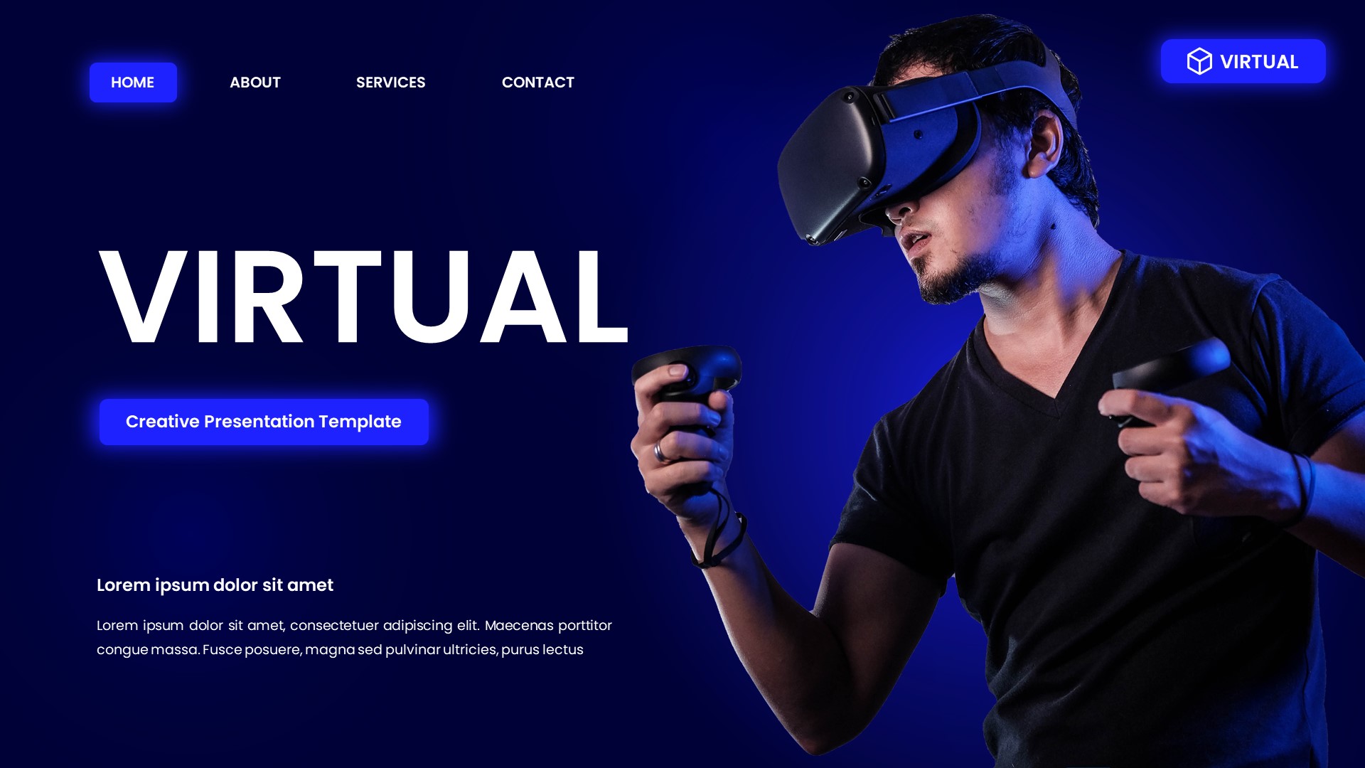 Virtual - Creative Powerpoint Template, Presentation Templates ...