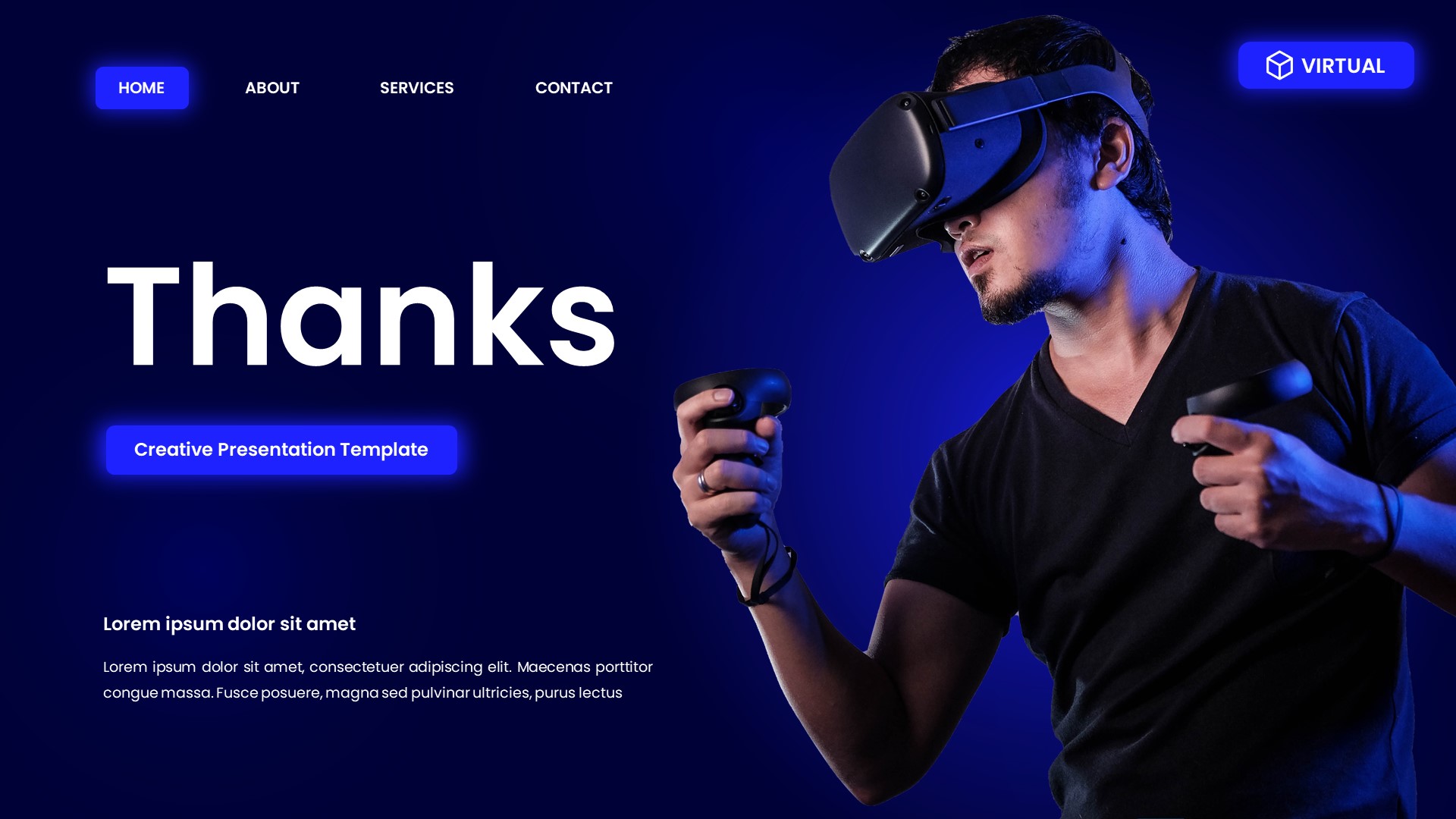 Virtual - Creative Powerpoint Template, Presentation Templates ...