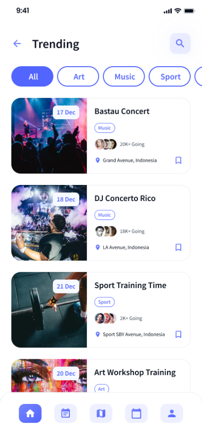 Acara - Event Booking & Tickets Flutter App Ui Template(Figma Included ...