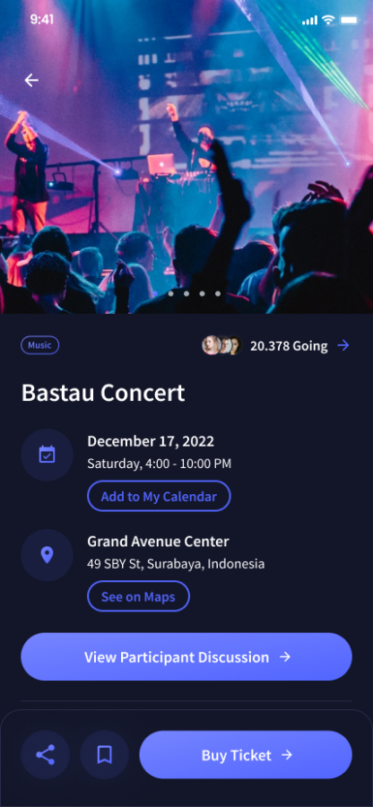 Acara - Event Booking & Tickets Flutter App Ui Template(Figma Included ...