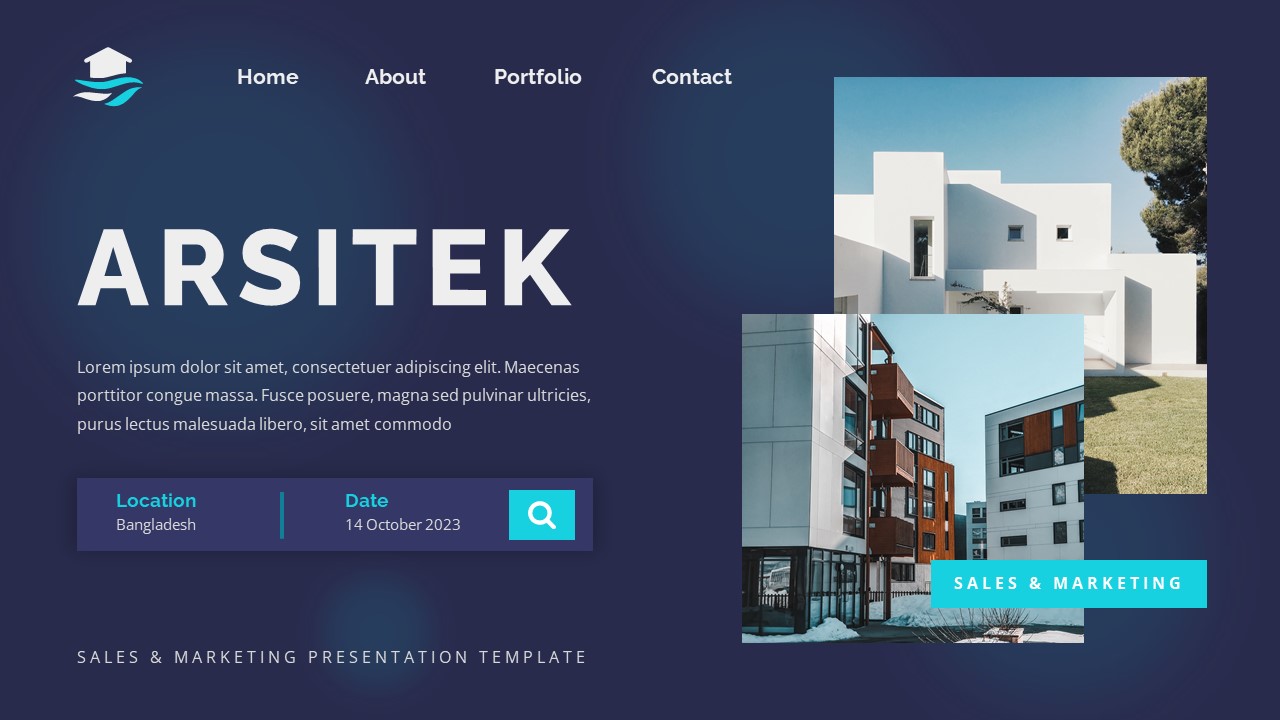 Arsitek - Sales & Marketing Powerpoint Template, Presentation Templates