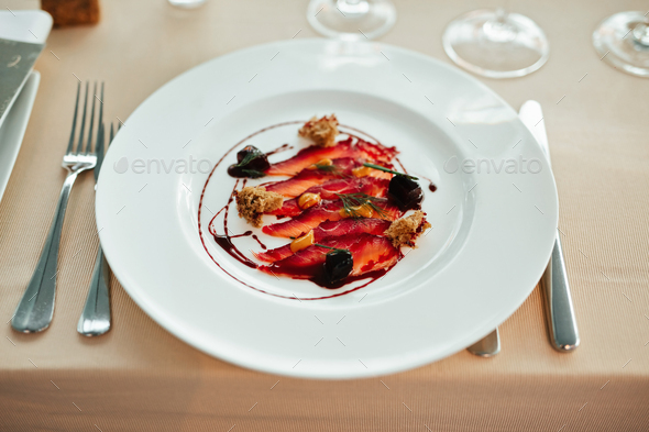 Fine dining appetizer. Stock Photo by drazenphoto | PhotoDune