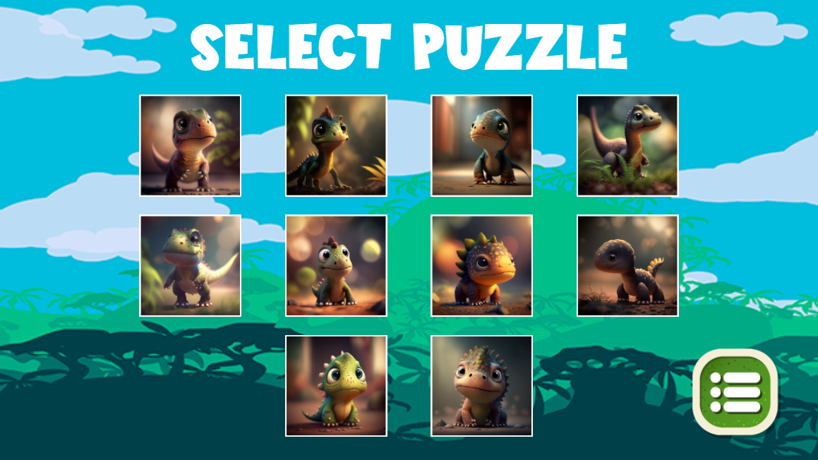 Baby Dinosaur Puzzle - Template for Construct 3 by AvidGame | CodeCanyon