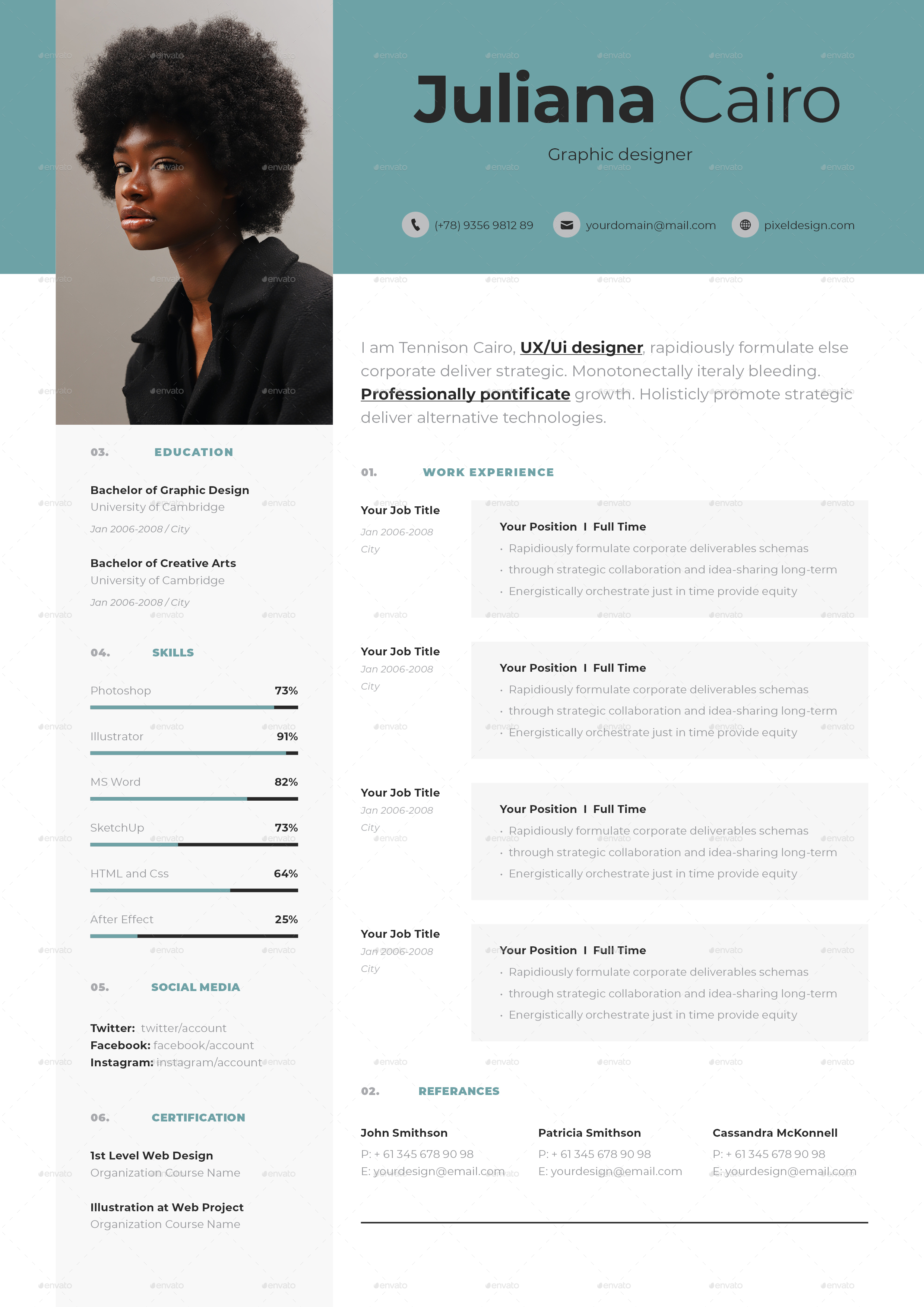 Resume Bundle 3 in 1, Print Templates | GraphicRiver