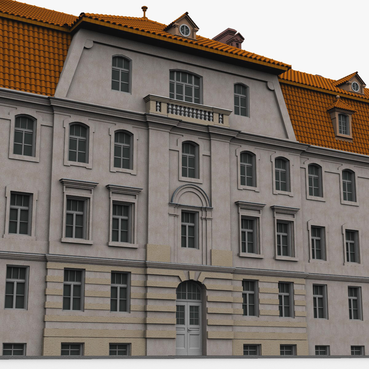 European retro building by Mechanik | 3DOcean