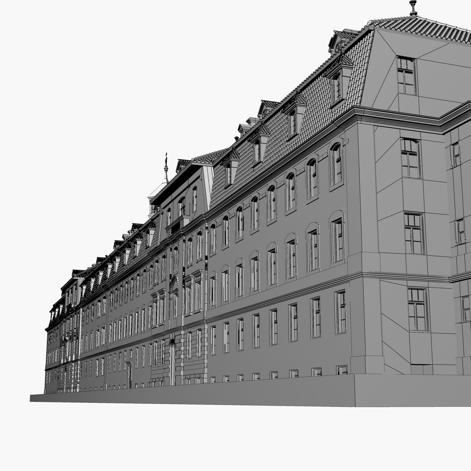 European retro building by Mechanik | 3DOcean