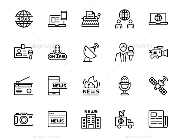 Journalism and News, Icons | GraphicRiver