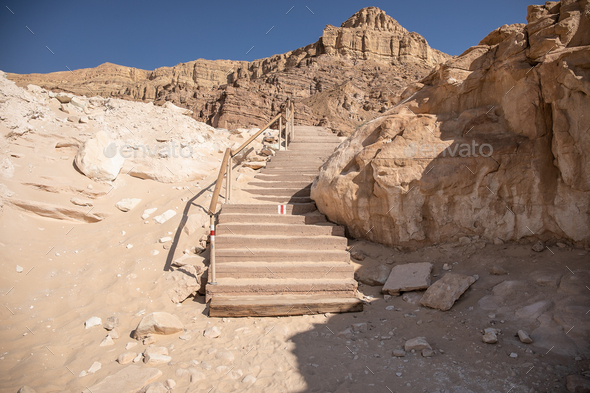 Steps in desert Stock Photo by mikadary | PhotoDune