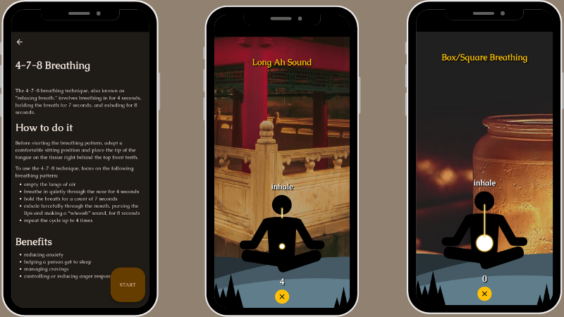 DeepInside : A beautiful Meditation and Breathing Exercises App by PrepNew