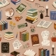 Books Seamless Pattern, Vectors | GraphicRiver