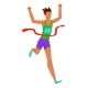 Athlete at Finish Line, Vectors | GraphicRiver