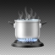 Realistic Cooking Boiling Water, Vectors | GraphicRiver