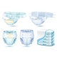 Realistic Diapers, Vectors | GraphicRiver