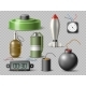 Realistic Explosives, Vectors | GraphicRiver